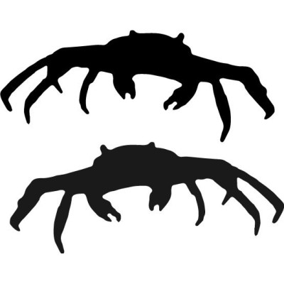 Crab Stickers – Sea Life Ocean Animal Decals (2-Pack)