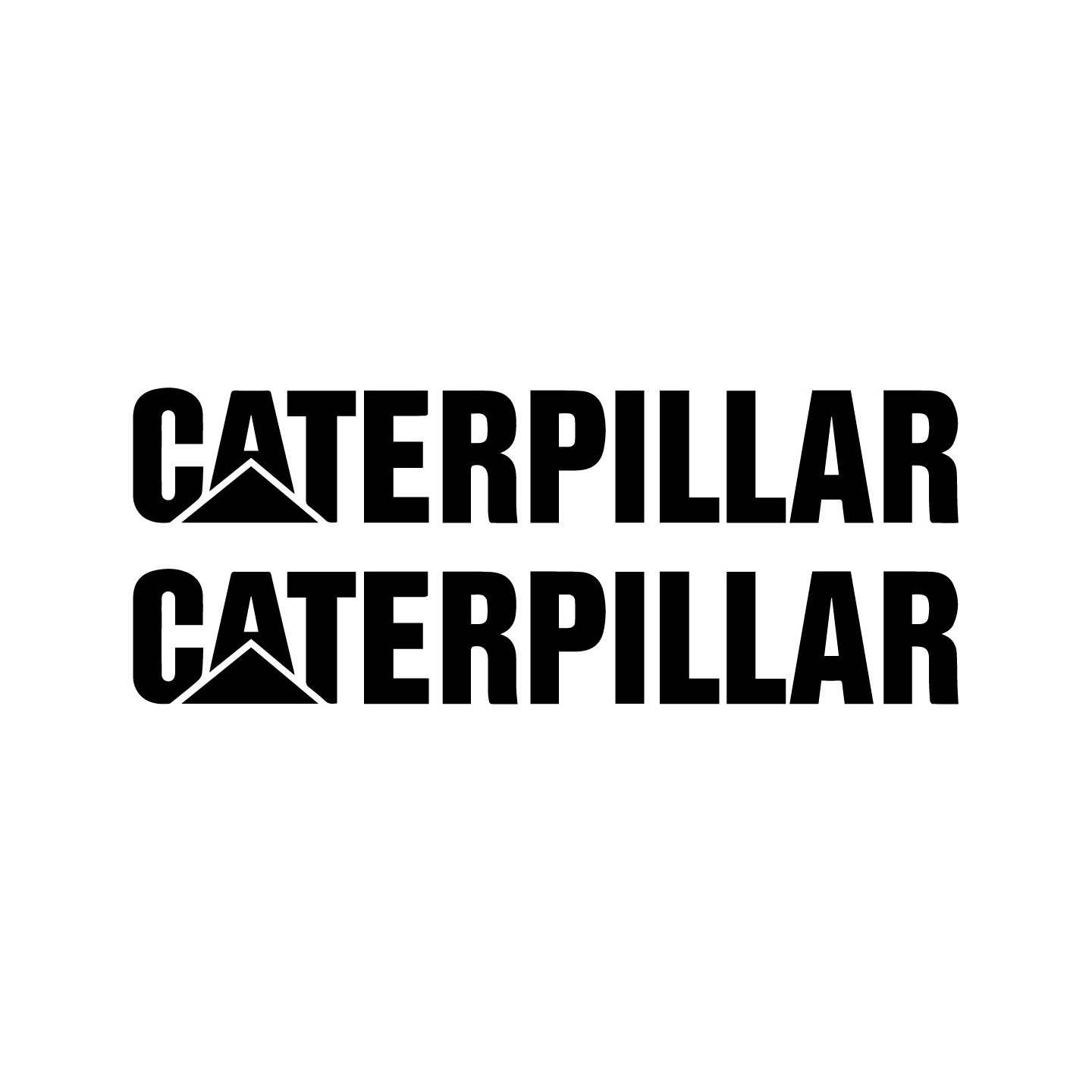 Caterpillar CAT Stickers – Construction Equipment Decals (2-Pack)