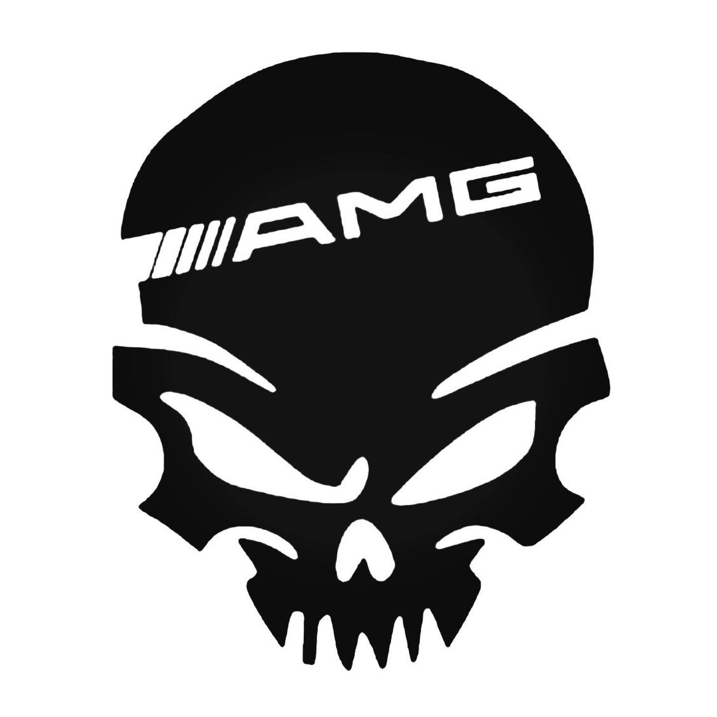 Buy Mercedes Amg Skull Decal Sticker Online