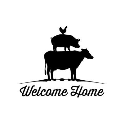 Welcome Home Farm Animal Stickers – Cow Pig Chicken (2-Pack)