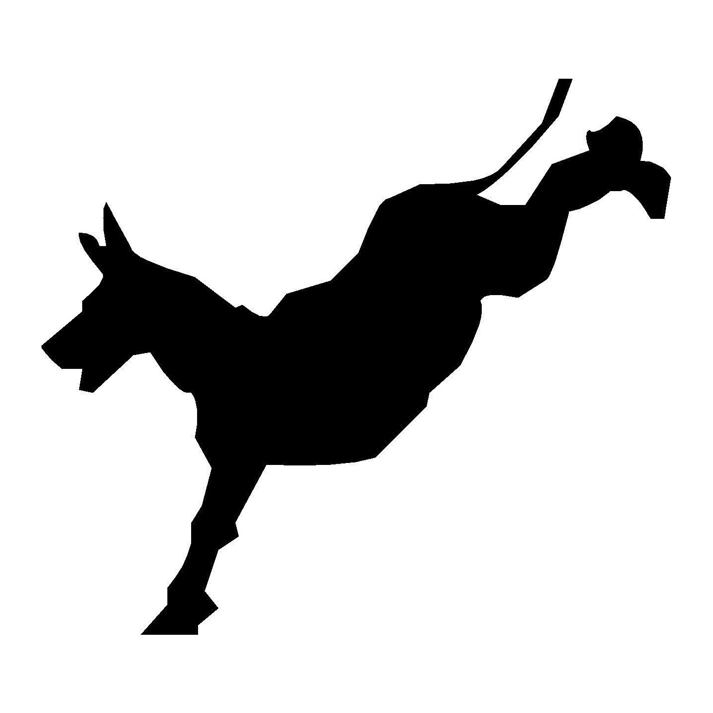 Donkey Kicking Stickers – Farm Animal Decals (2-Pack)