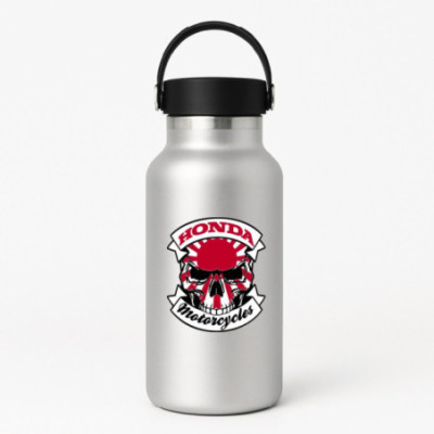 Honda Skull Logo Stickers – Custom Motorcycle Tank Decals (2-Pack)