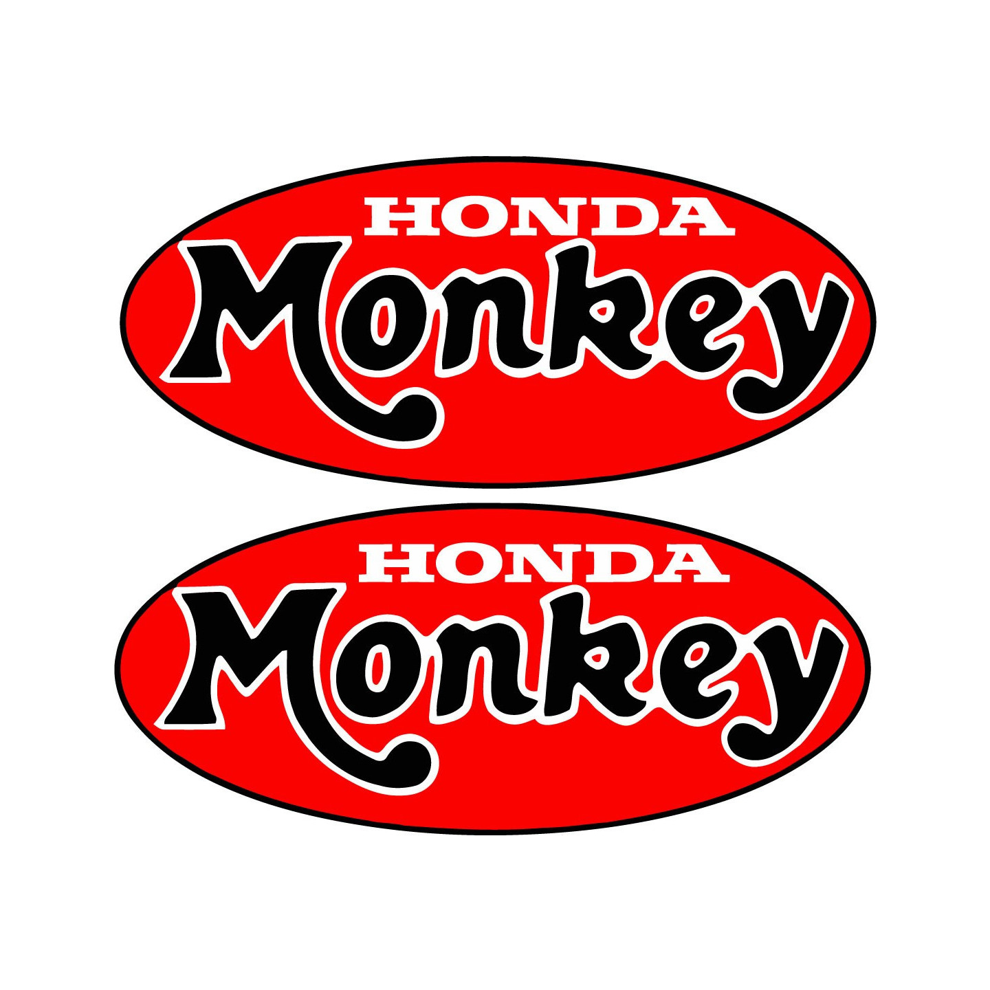 Honda Monkey Z50 Mini Bike Stickers – Retro Decals (2-Pack)