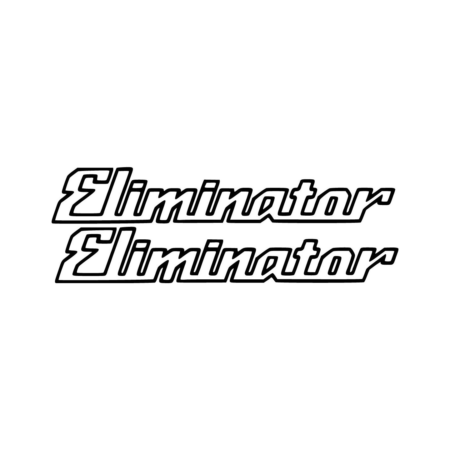 Kawasaki Eliminator Stickers – BN125 BN250 ZL600 Cruiser Decals (2-Pack)