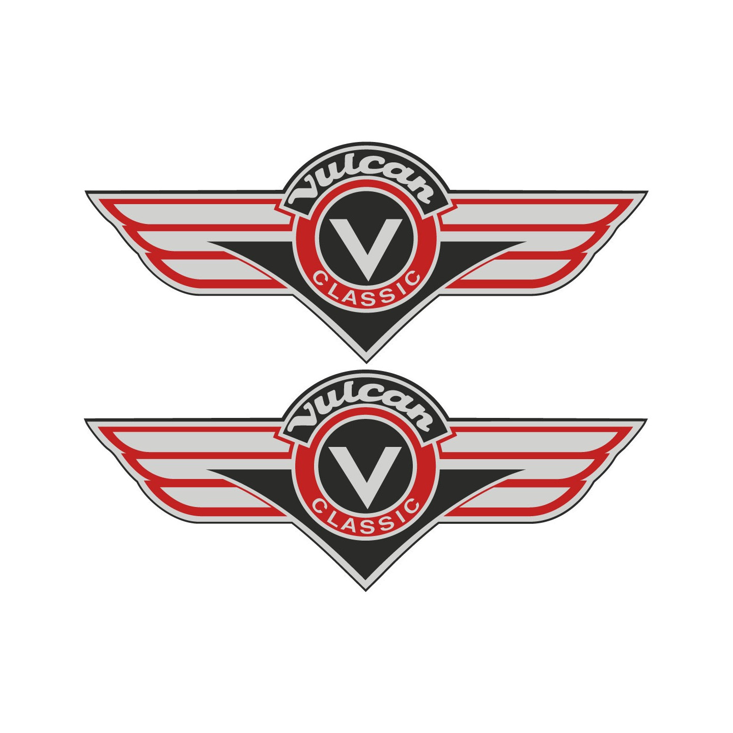 Kawasaki Vulcan Classic Stickers - VN800 VN1500 Decals (2-Pack)