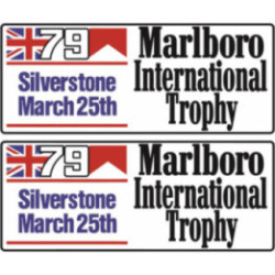 2x 1979 Marlboro International Trophy Stickers Decals - DecalsHouse