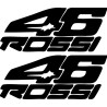 Valentino Rossi 46 Stickers – VR46 MotoGP Decals (2-Pack)