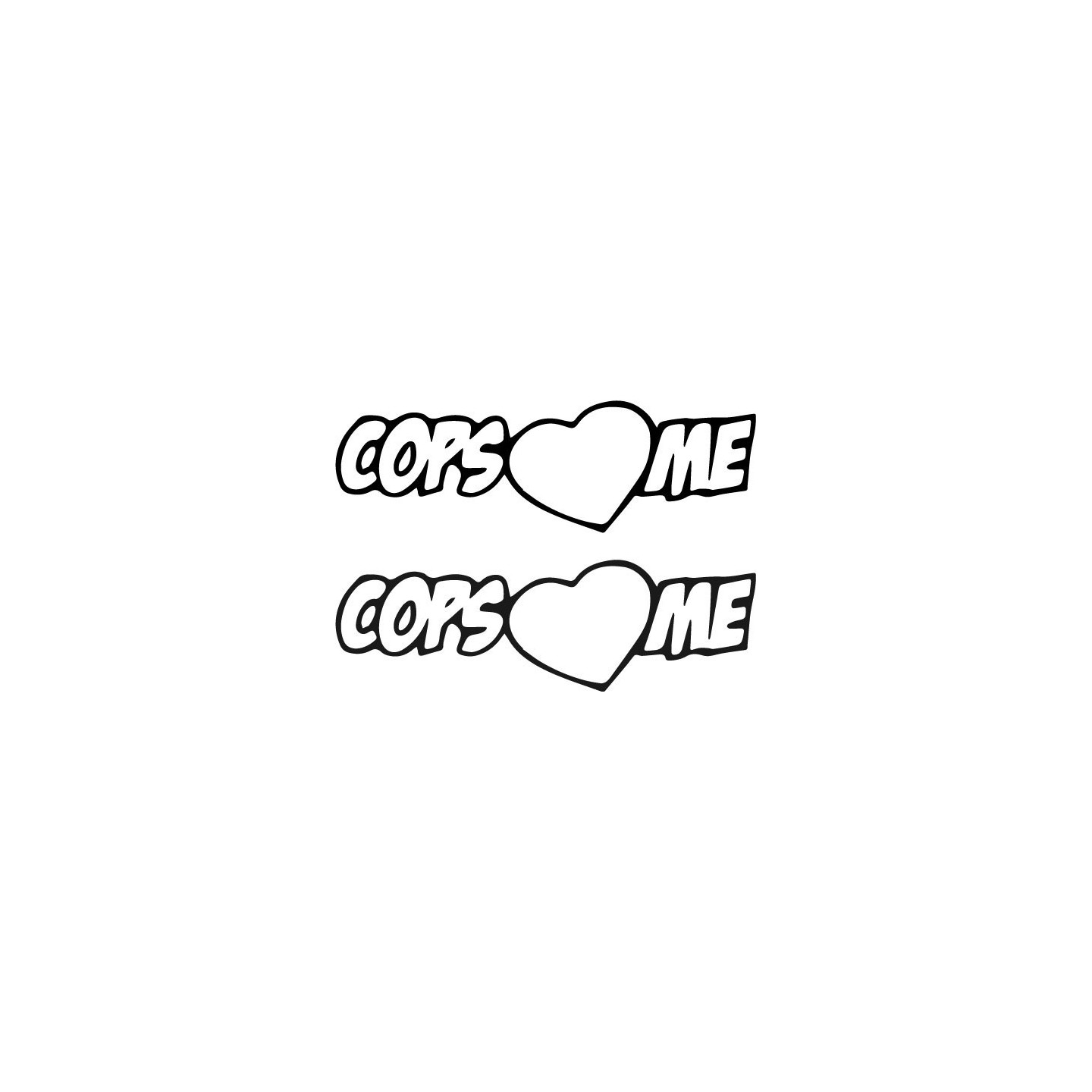 Buy Cops Love Me 2 Decal Sticker Online