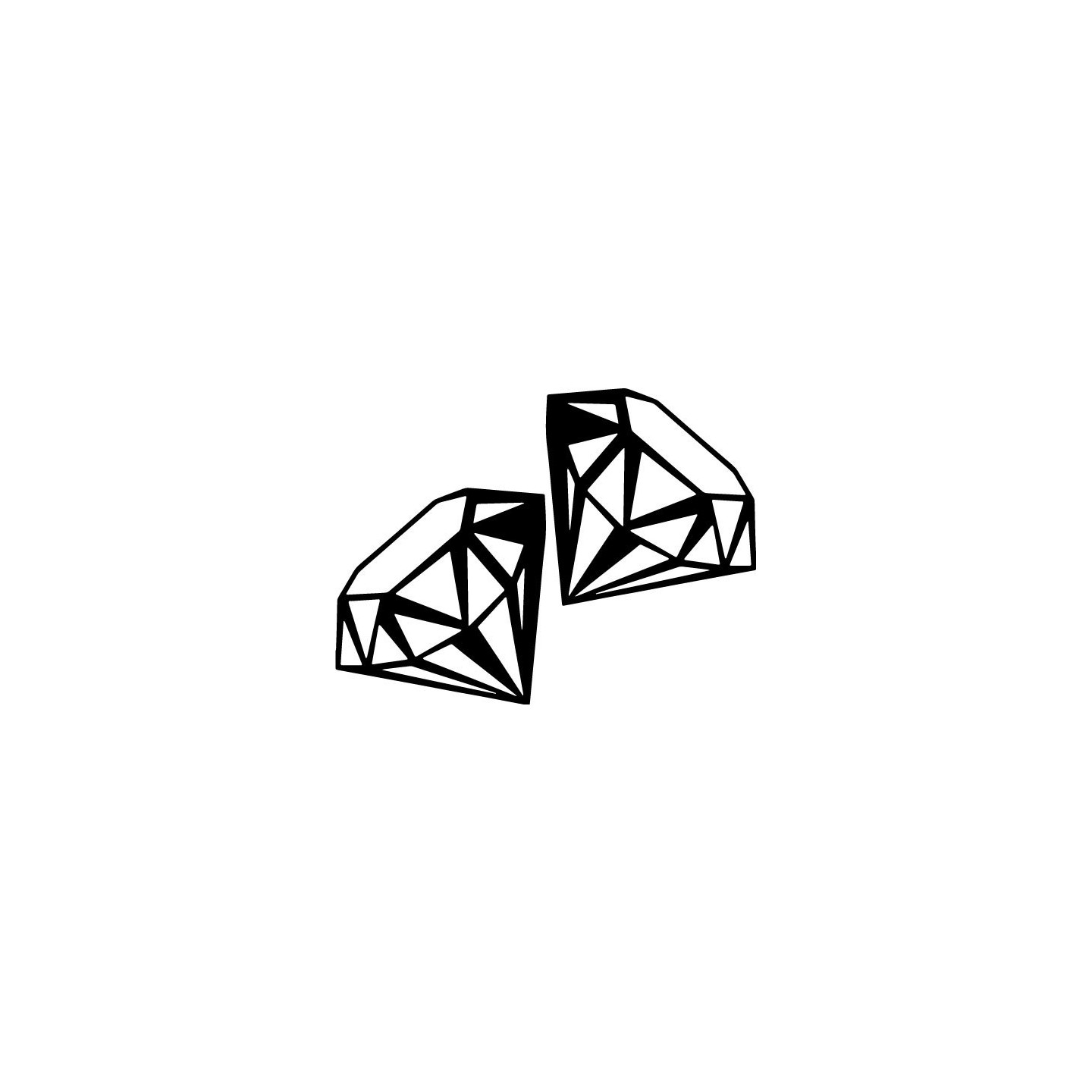 Diamond Gemstone Stickers – Luxury Crystal Decals (2-Pack)