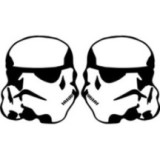 Star Wars Stormtrooper Helmet Stickers – Decals (2-Pack)
