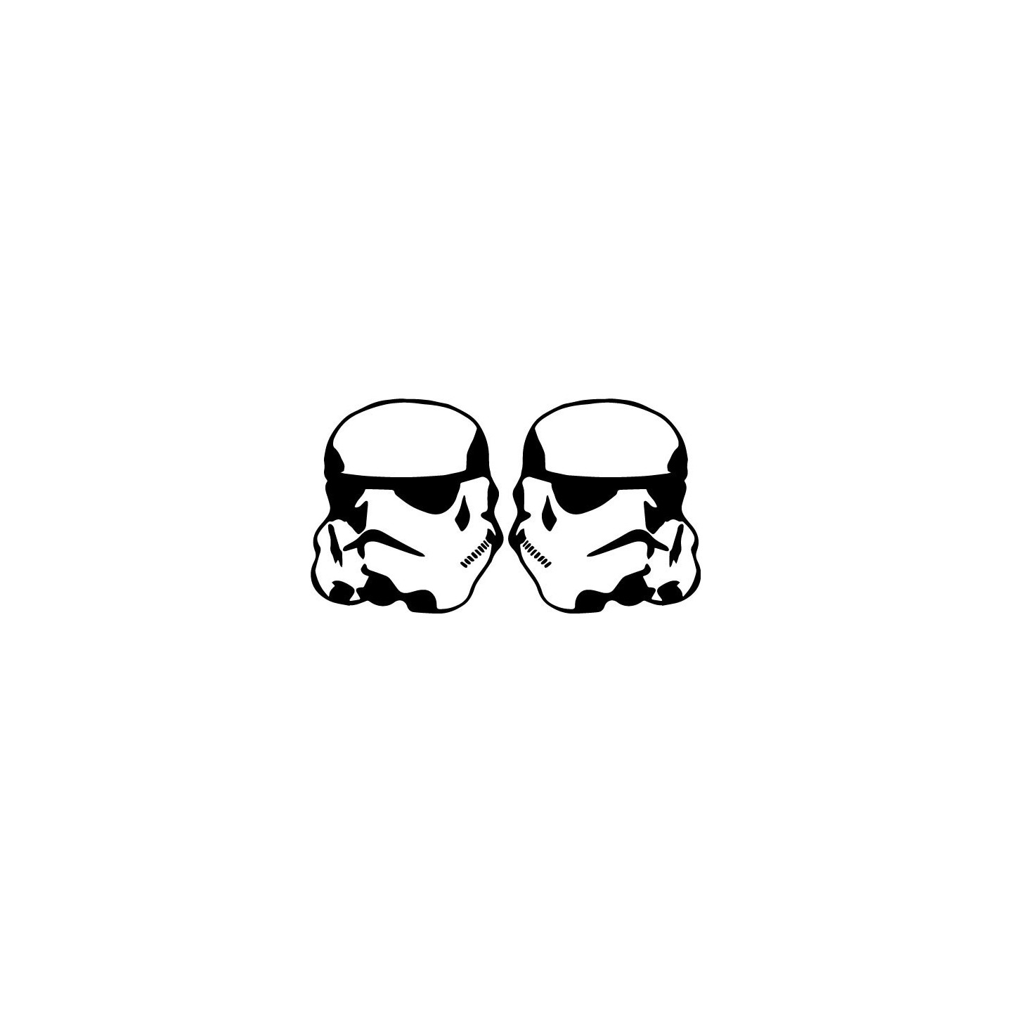Star Wars Stormtrooper Helmet Stickers – Decals (2-Pack)