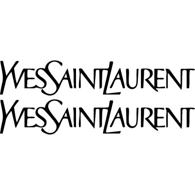 Yves Saint Laurent Stickers – YSL Logo Decals (2-Pack)