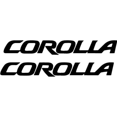 Buy Corolla Logo Vector Aftermarket Decal Sticker Online